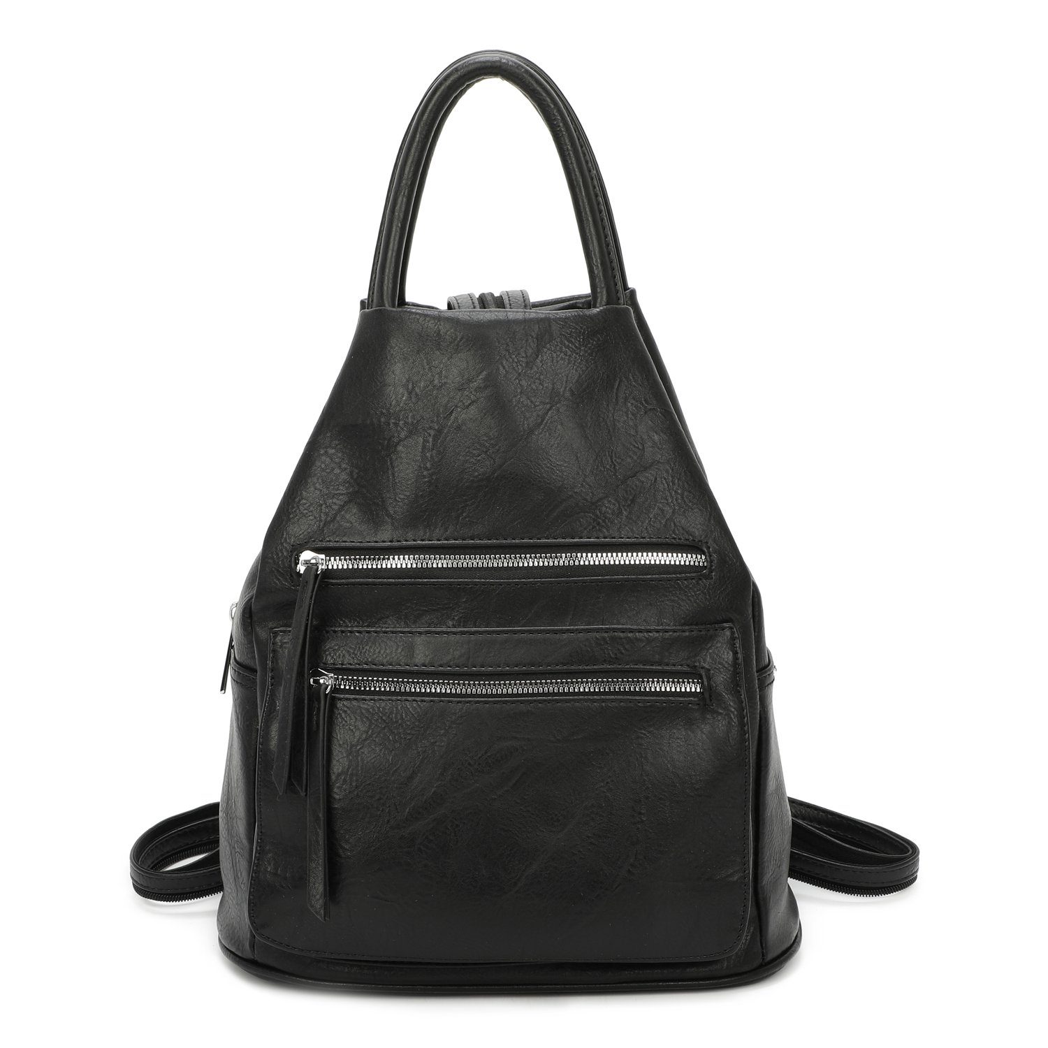 ITALYSHOP24 Rucksack Damen Freizeitrucksack Tasche Umhängetasche ...