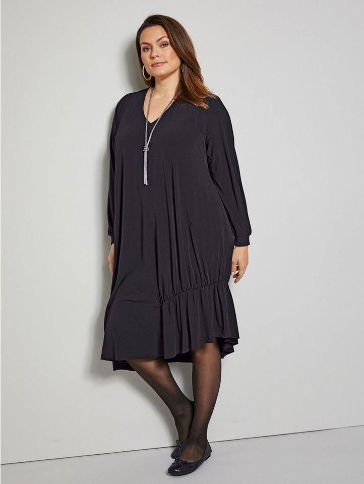 Sara Lindholm By Happy Size Slinky Kleid A Shape Knielang Mit