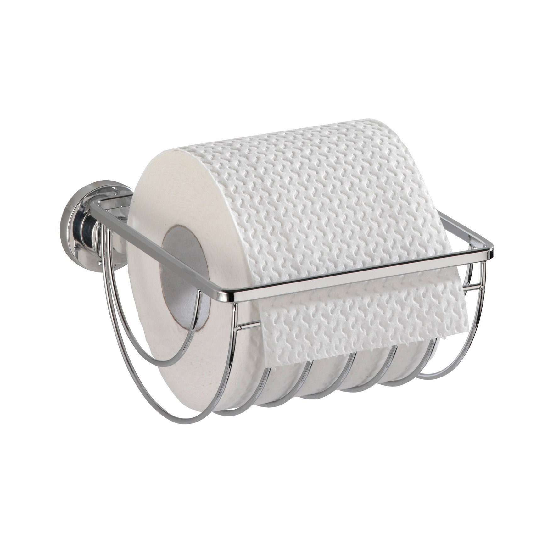 Wenko Toiletten Ersatzrollenhalter Bovino Power−loc Edelstahl Ohne