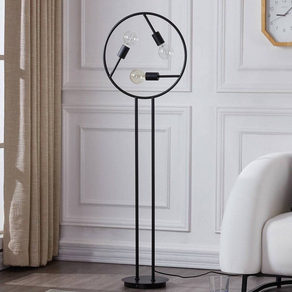 Lucande Stehlampe Linnard Leuchtmittel Nicht Inklusive Design Eisen