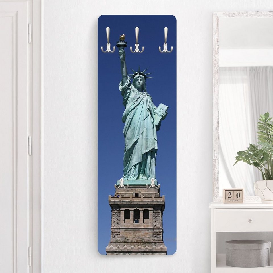 Bilderdepot24 Garderobenpaneel Design Städte Skyline Statue Of Liberty