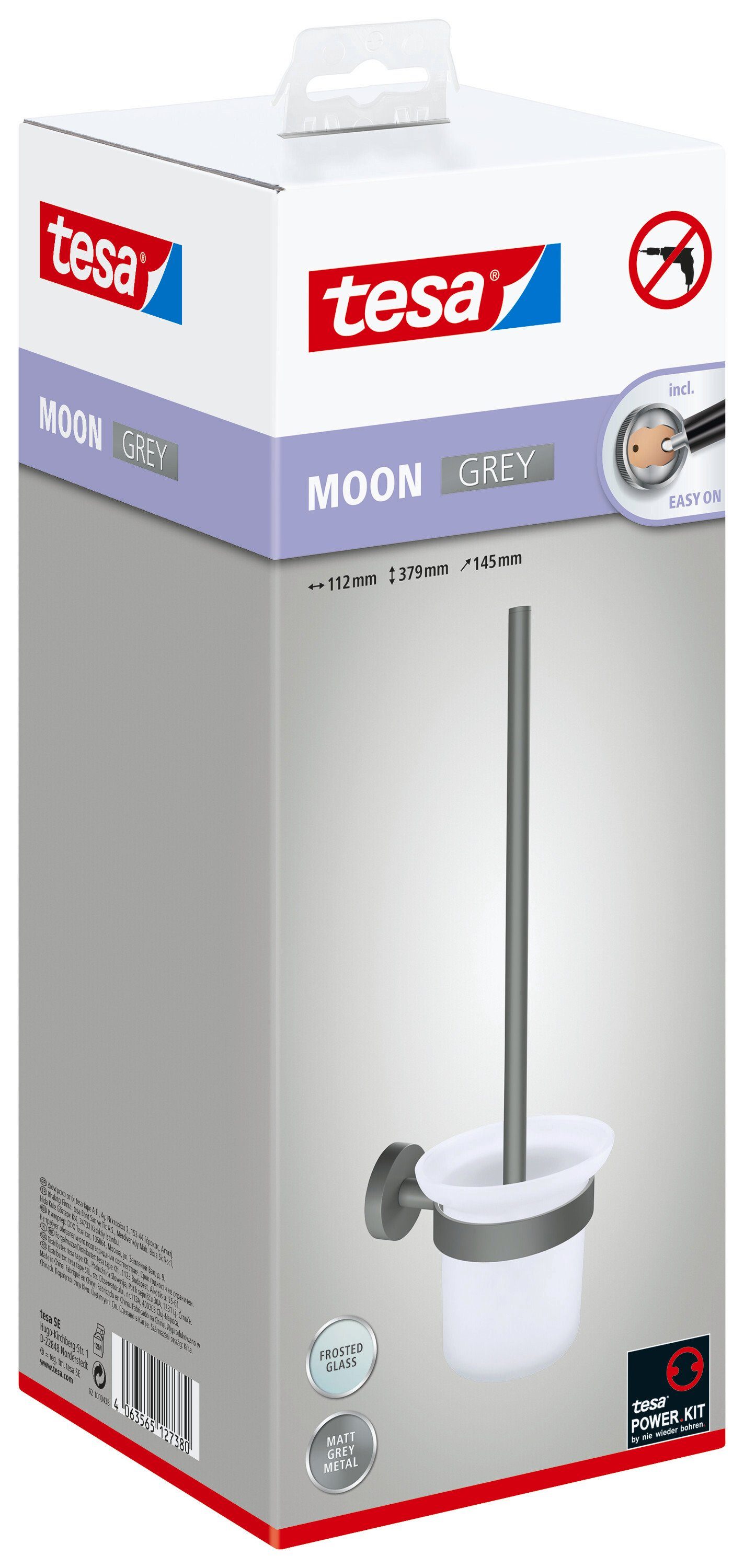 Tesa Wc Garnitur Moon Toilettenbürstenhalter Set 1 Tlg Grau 379