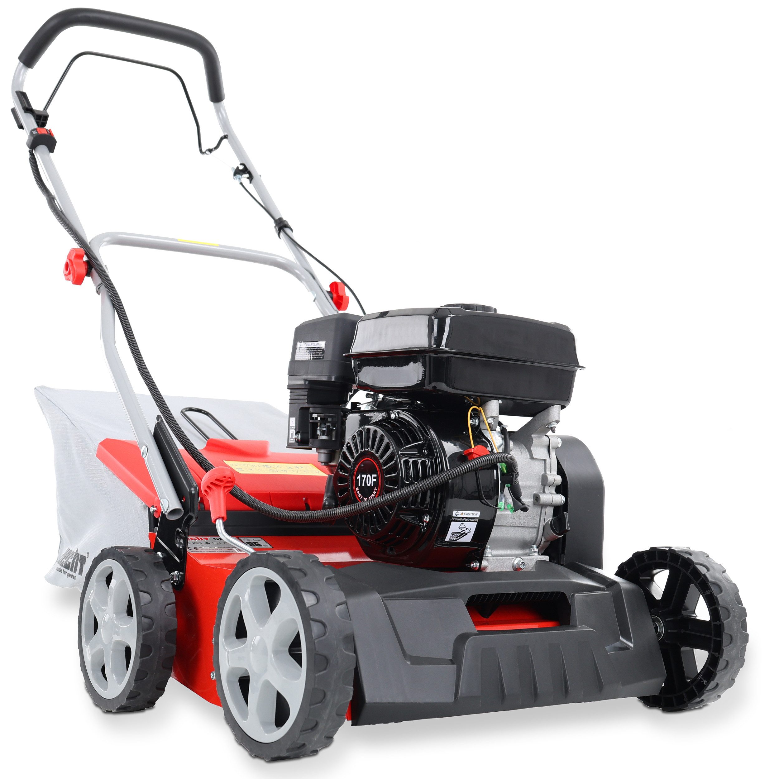 Hecht Benzin-Vertikutierer / Lüfter 5645 2in1 Rasenlüfter, 40 cm Arbeitsbreite, 5,8 PS, 15 ...