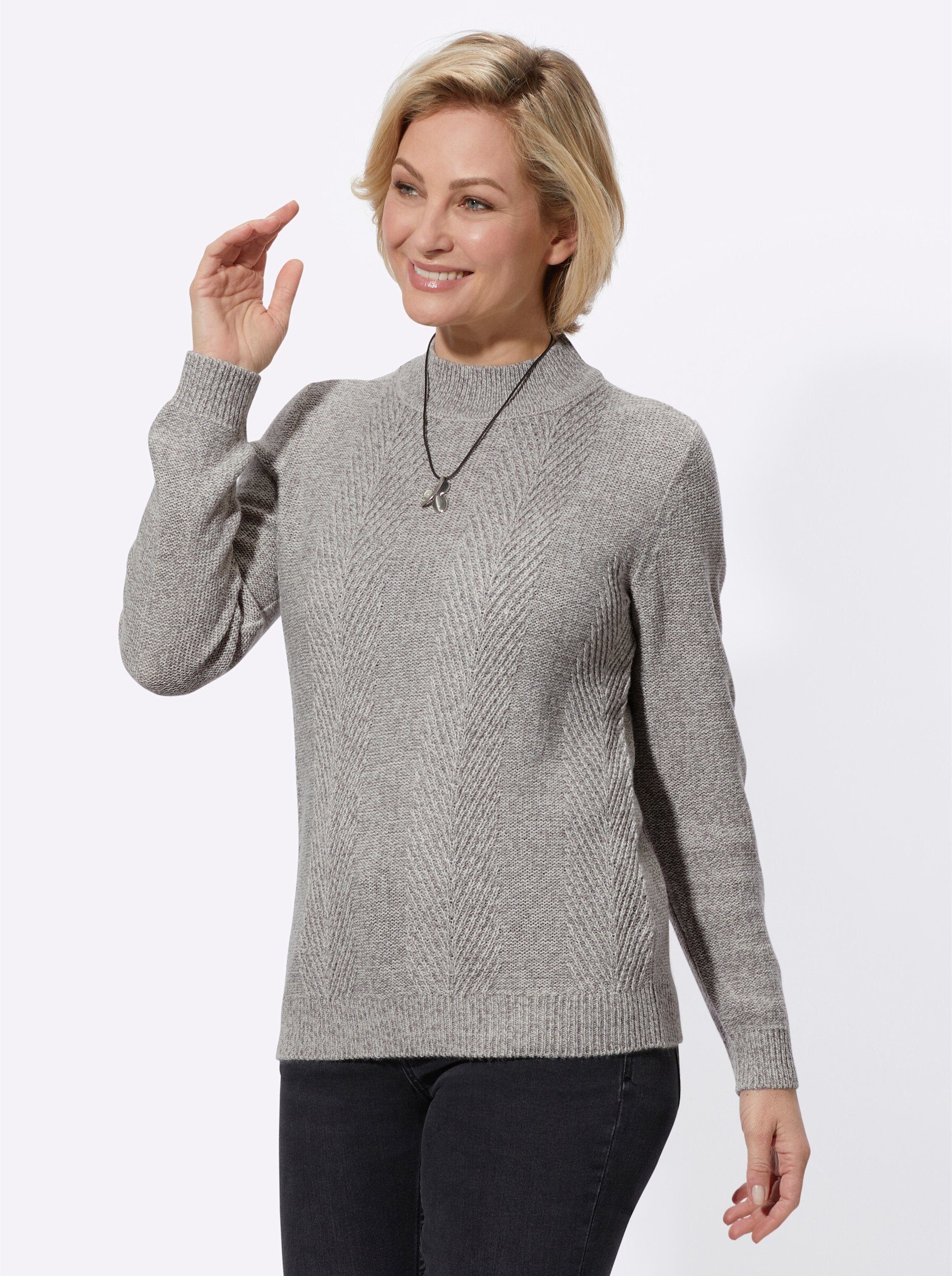 Witt Strickpullover Pullover, Attraktiver Linksstrick