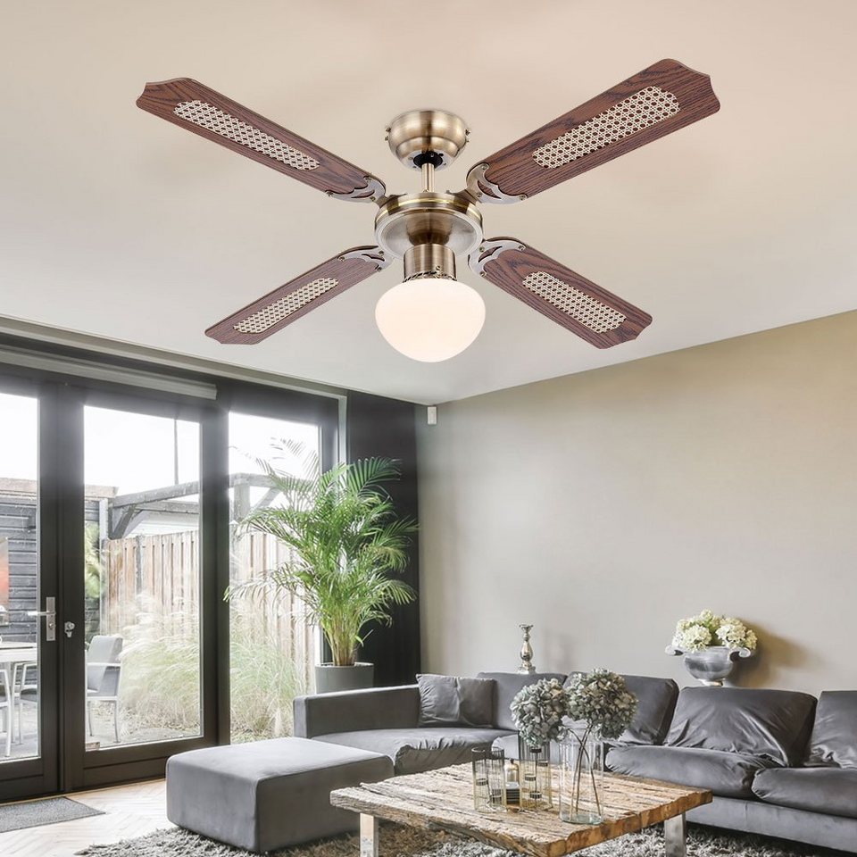 Etc Shop Deckenventilator Led Deckenventilator Mit Zugschalter