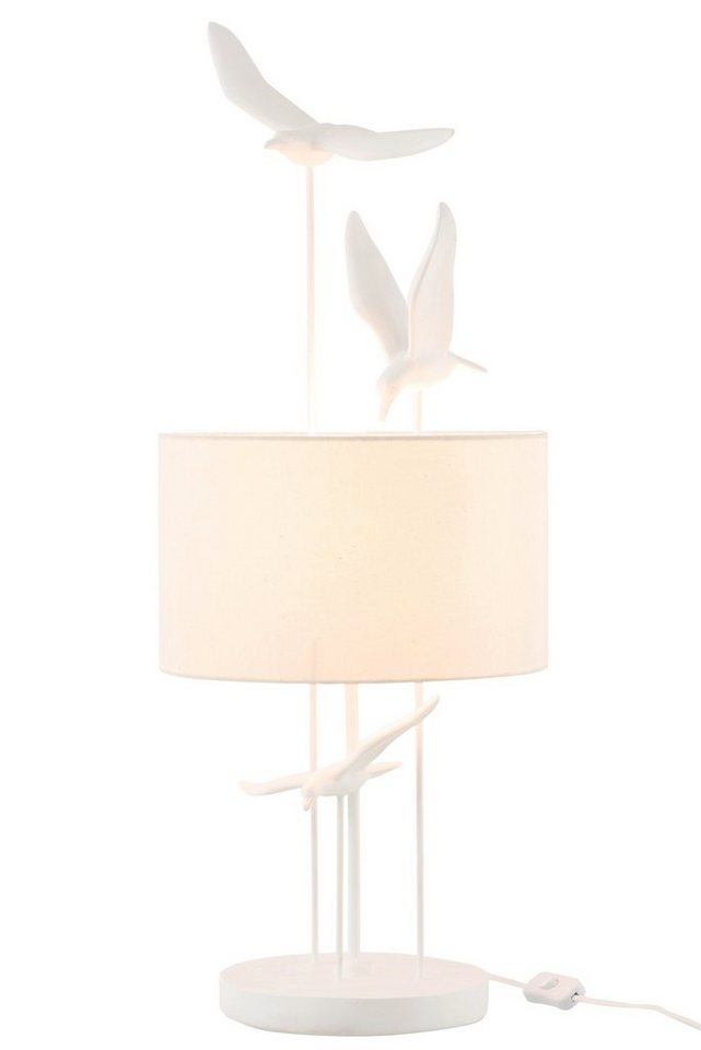 Gilde Dekoobjekt 2er Set Designer Tischlampen Möwen Aus Poly