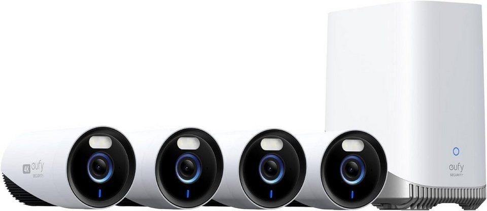 eufy eufyCam E330 (Professional) 4-Cam Kit Weiß Überwachungskamera (5-tlg) eufy eufyCam E330 (Professional) 4-Cam Kit Weiß Überwachungskamera (5-tlg)