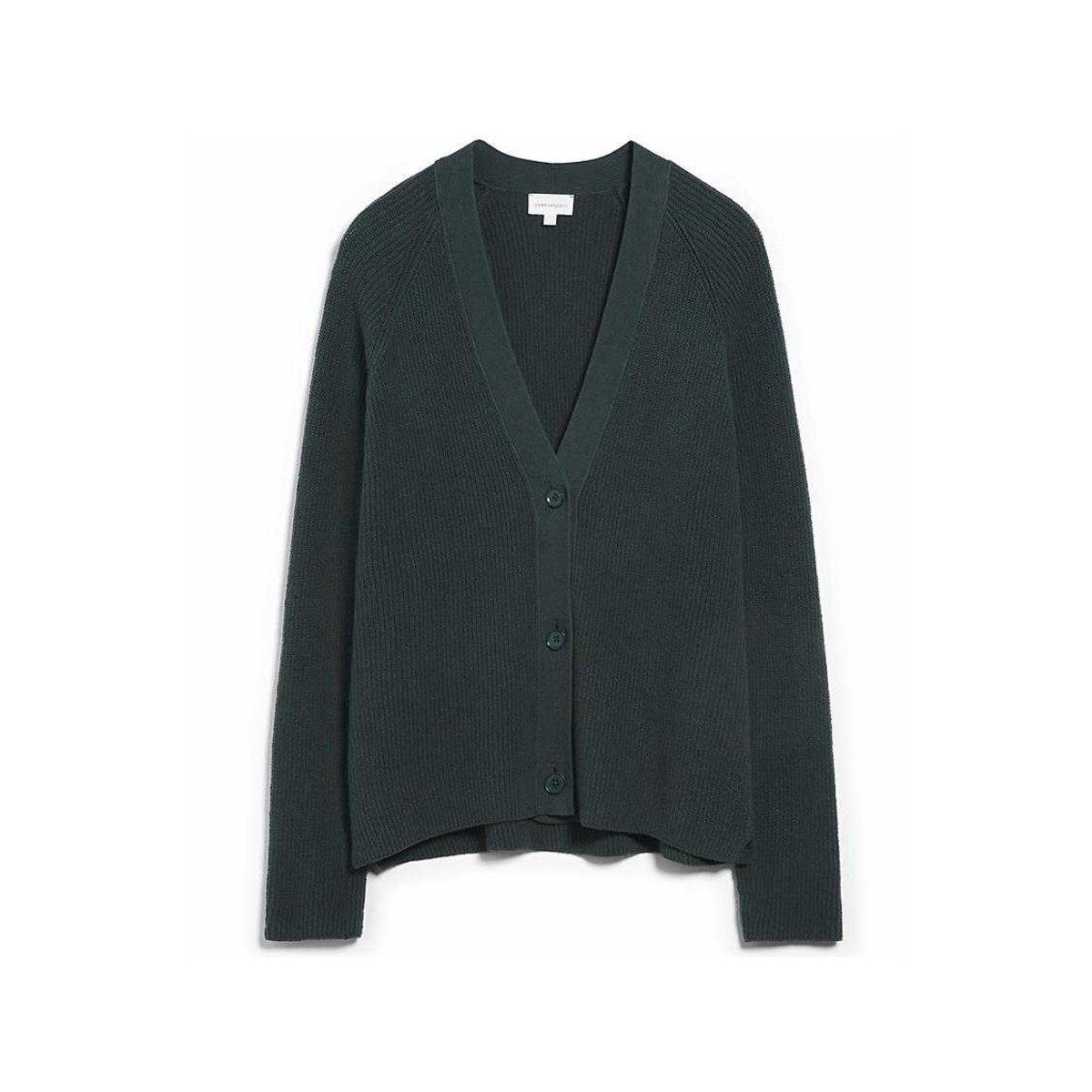 Armedangels Cardigan Anthrazit Relaxed Fit 1 Tlg