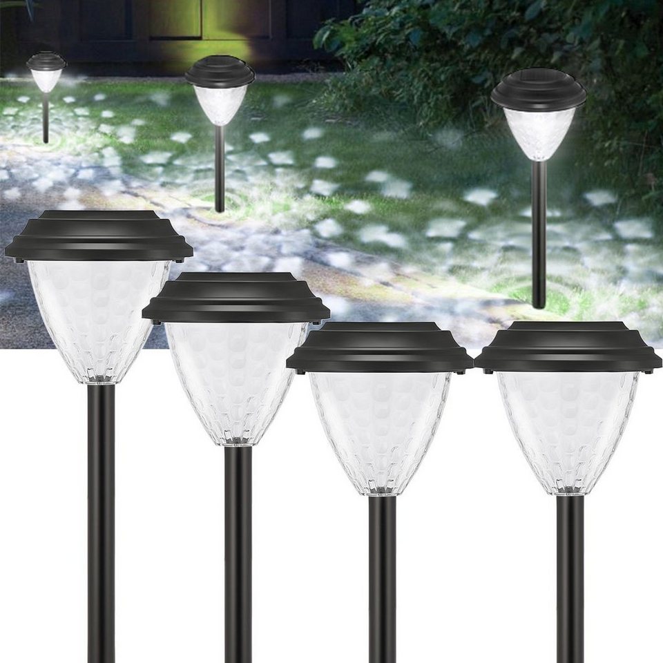 oyajia LED Solarleuchte 4/8x Solarleuchten Außen,Kaltweiß,Auto EIN/Aus,IP44 oyajia LED Solarleuchte 4/8x Solarleuchten Außen,Kaltweiß,Auto EIN/Aus,IP44