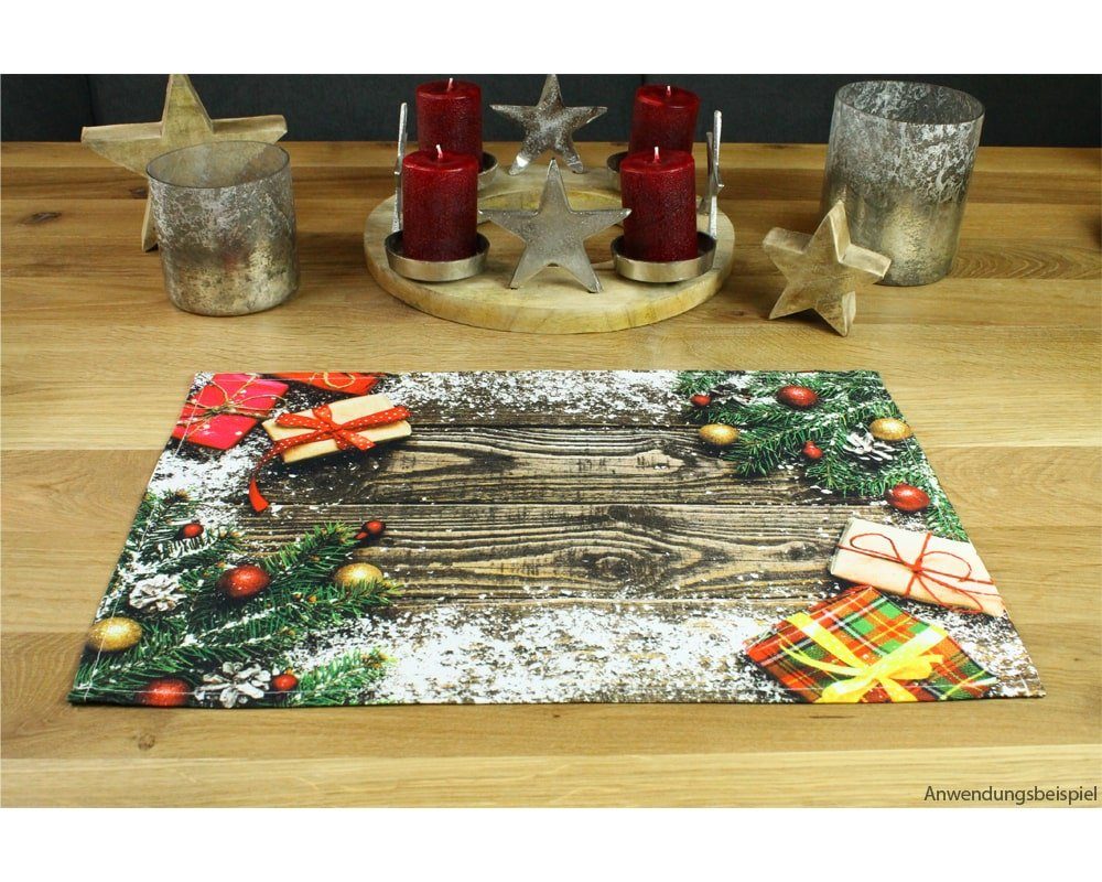 Tischsets Stoff Weihnachten