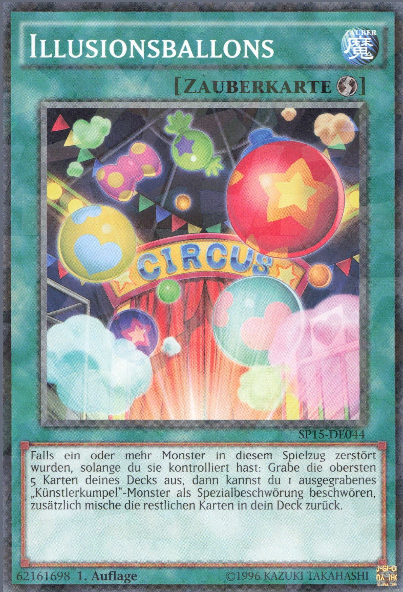 Recollectibles Sammelkarte Yugioh Karte Illusionsballons Deutsch Yu Gi