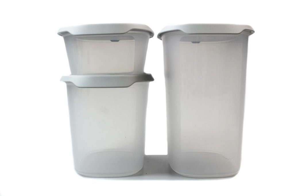 TUPPERWARE Vorratsdose Eidgenossen 1,8 L + 1,1 L + 540 ml grau, Bonboniere