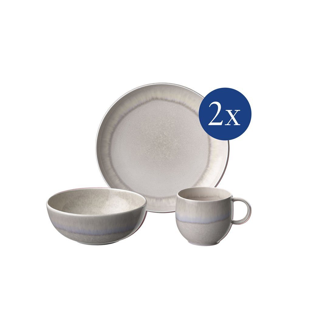 Like By Villeroy And Boch Frühstücks Geschirrset Perlemor Sand
