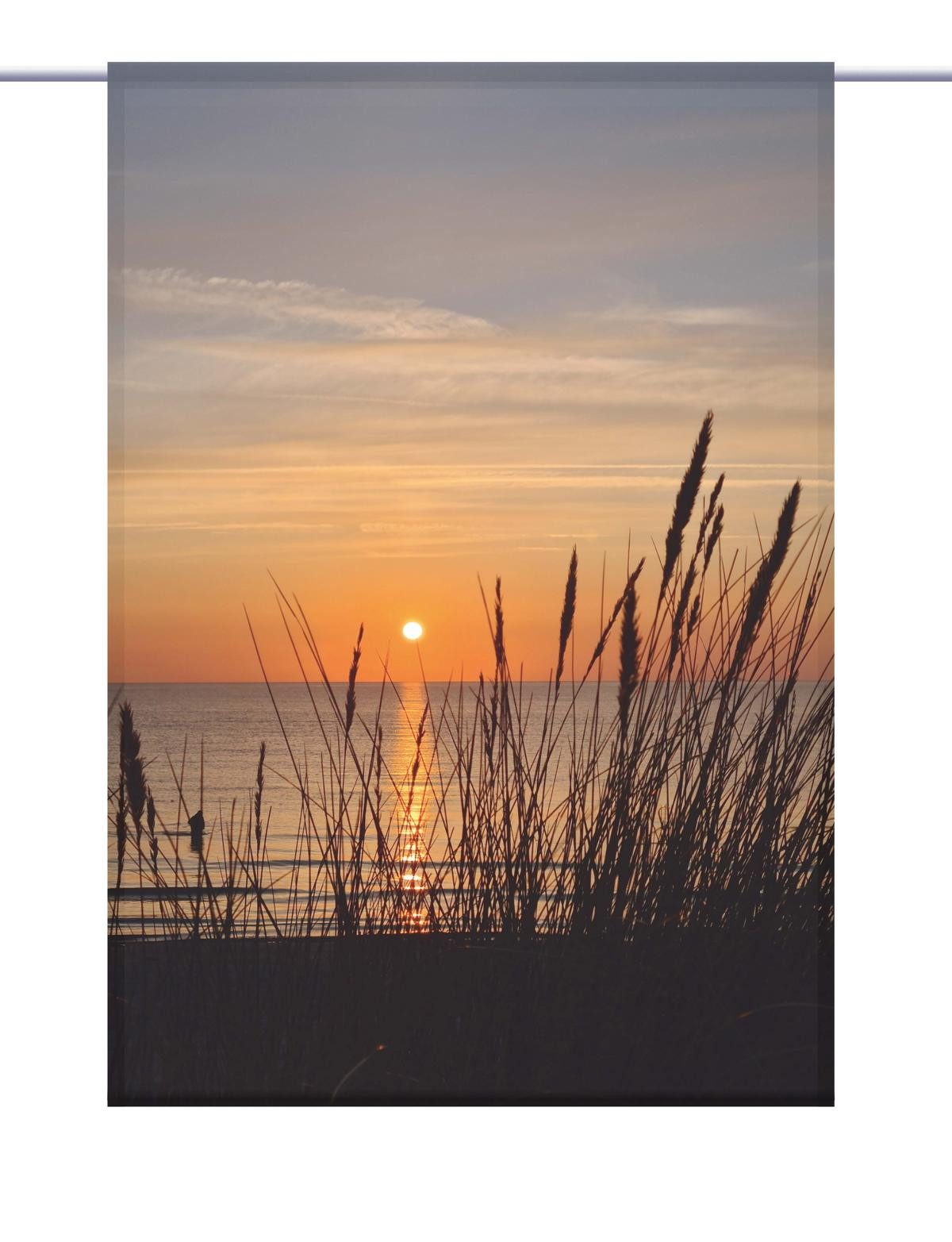 Scheibengardine Romantischer Abend - eckiger Scheibenhänger - B-line ...