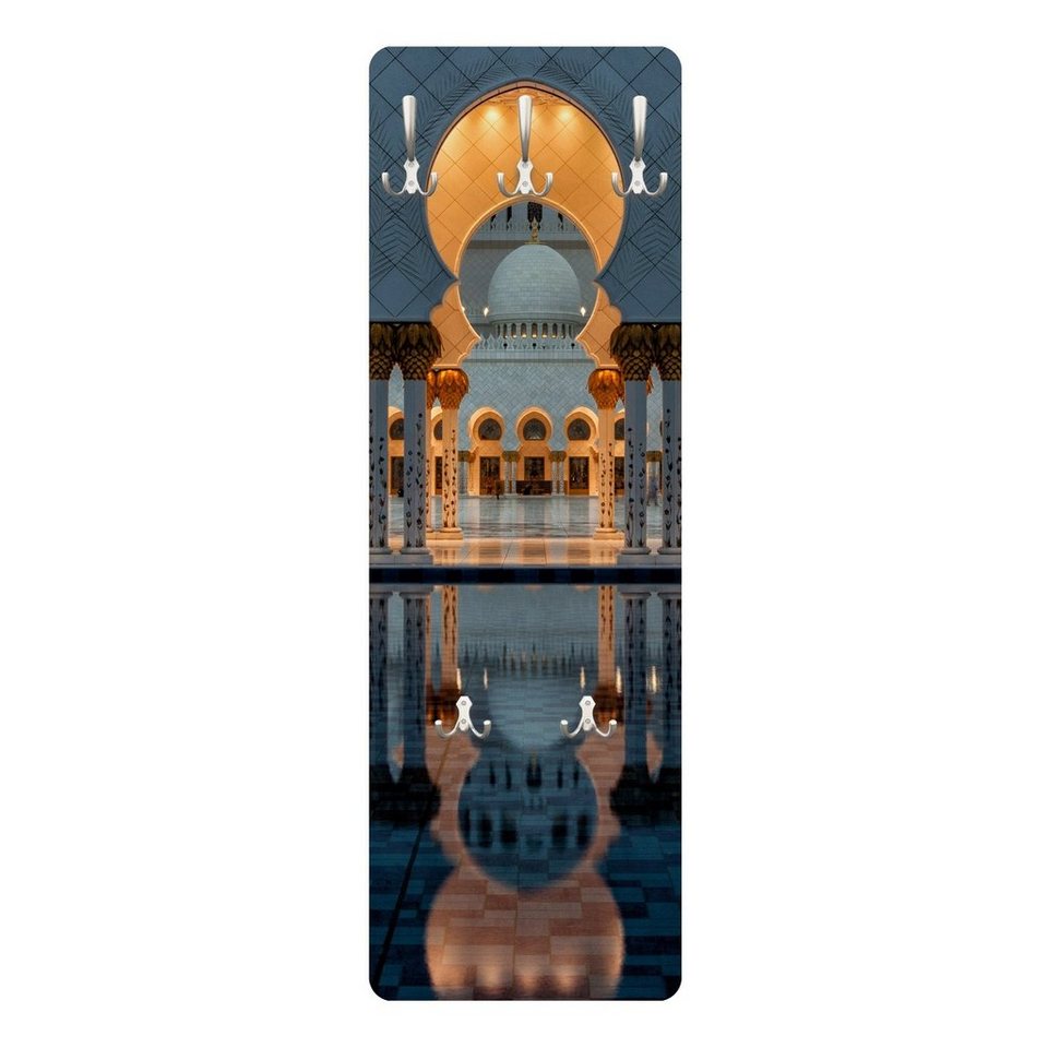 Bilderdepot24 Garderobenpaneel Orange Spirituell Städte Skyline 3d