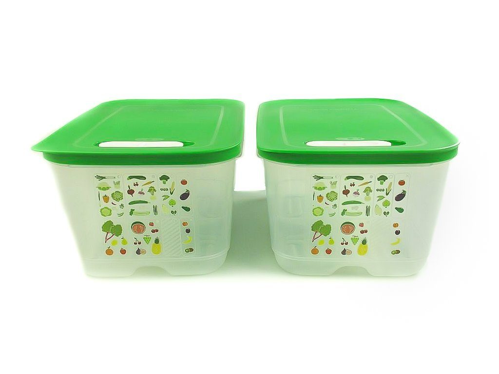 Tupperware Frischhaltedose Klimaoase 44l Grün 2 Hoch Primaklima
