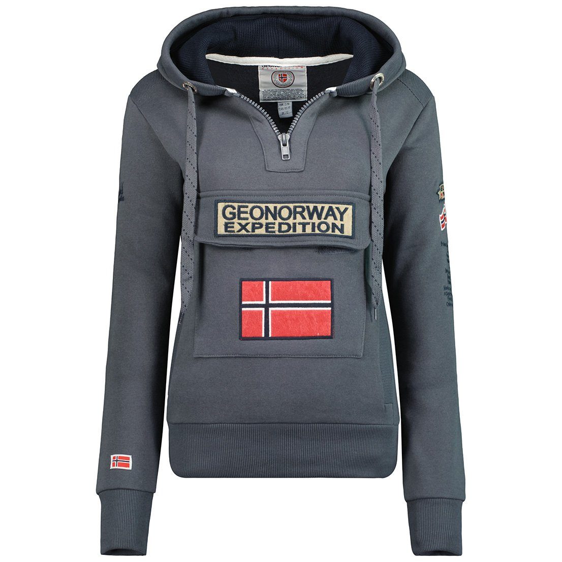Geo Norway Kapuzensweatjacke Damen Hoodie brgymclass (Geographical ...