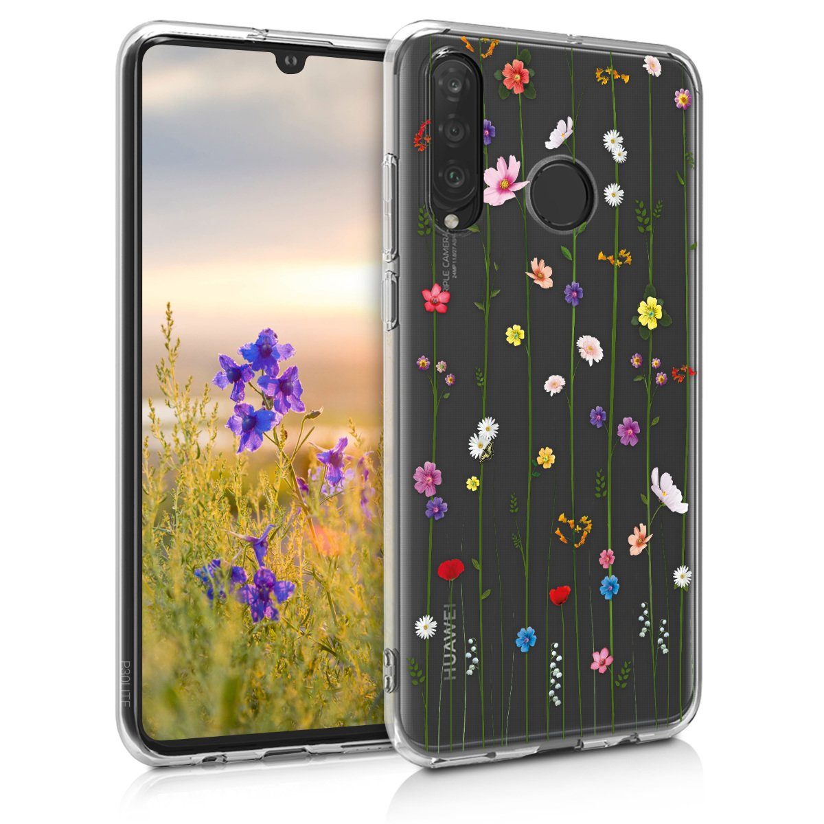 kwmobile Handyhülle Case für Huawei P30 Lite, Hülle Silikon transparent ...