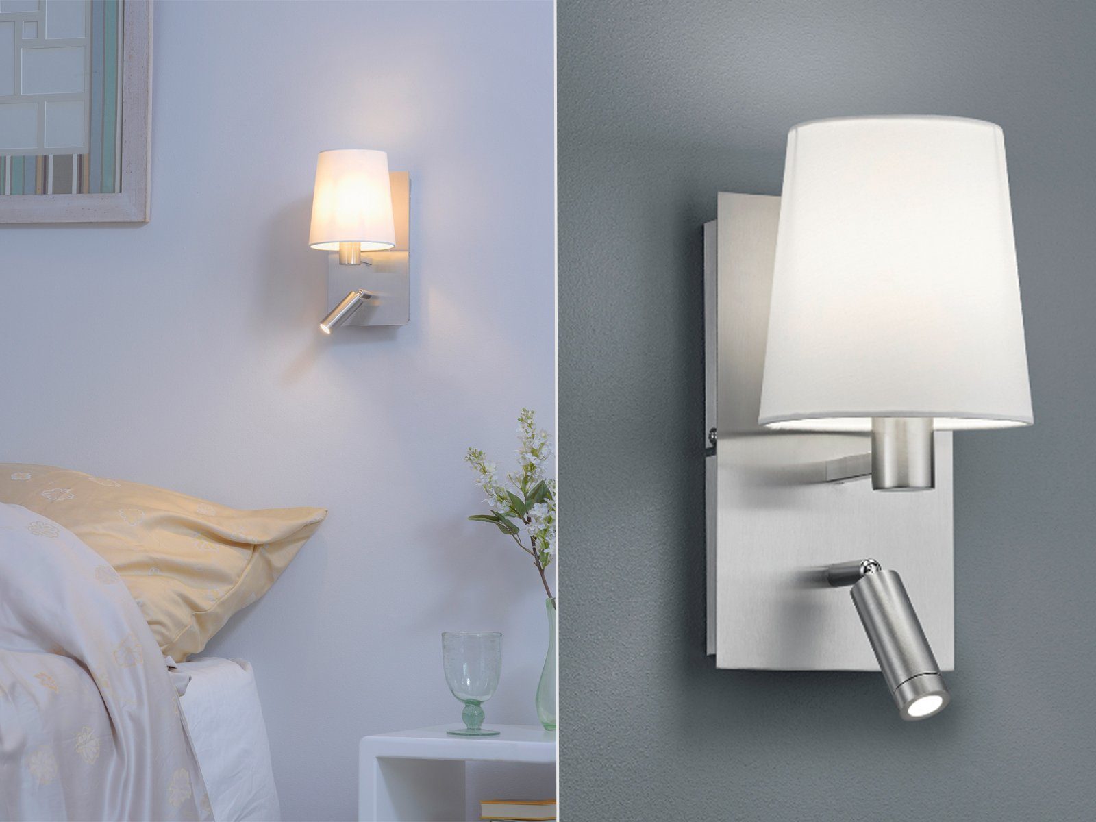 Nachttischlampe An Der Wand