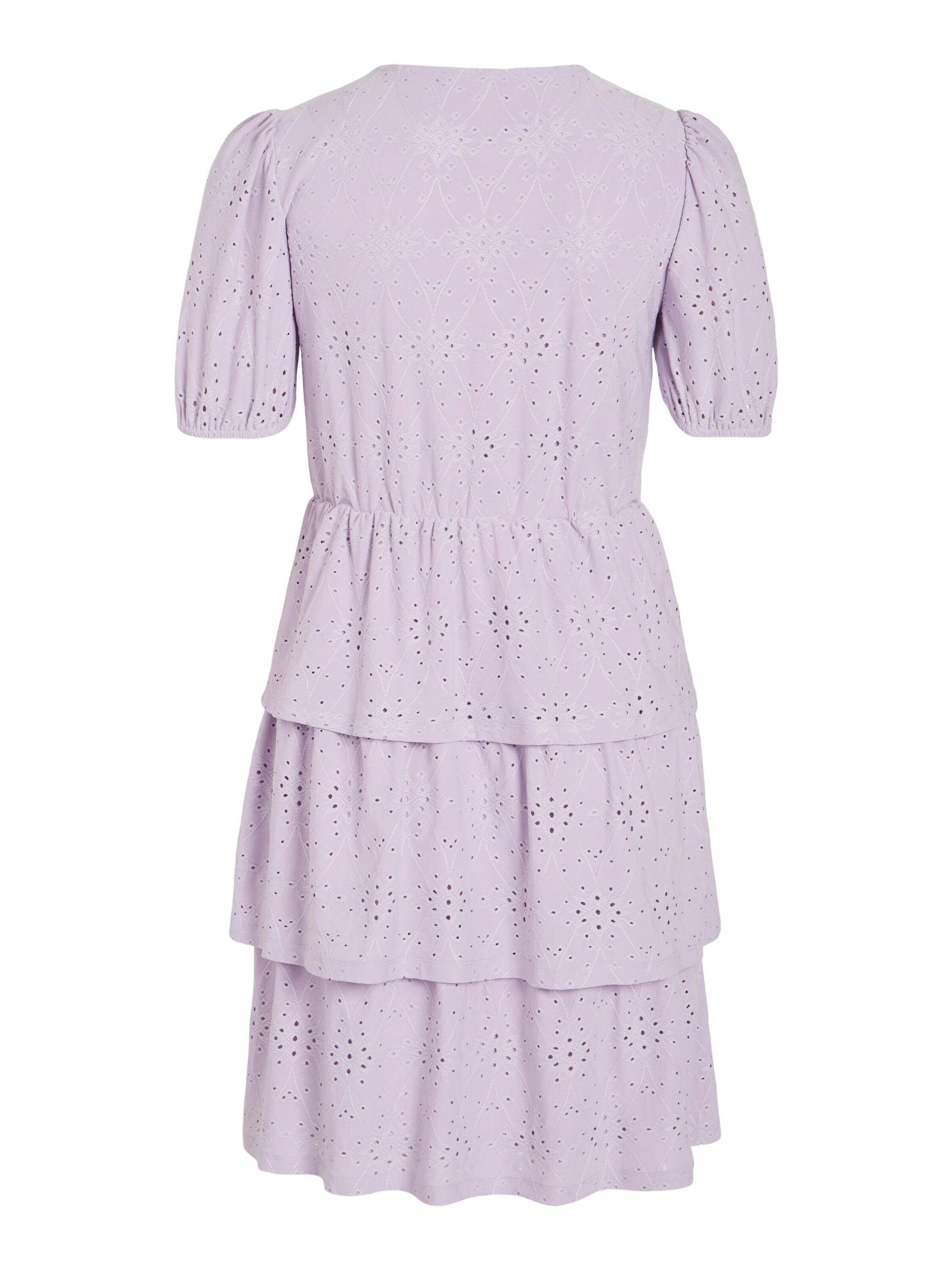 Vila Minikleid Kawa 1 Tlg Volant Lochmuster Drapiertgerafft
