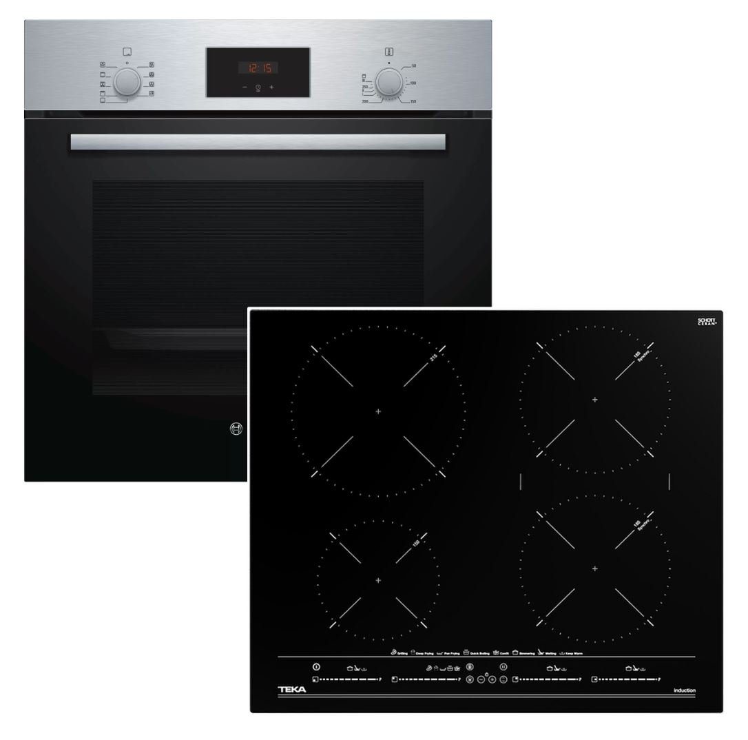 Bosch Induktions Herd Set Backofen Mit Teka Induktionskochfeld Autark