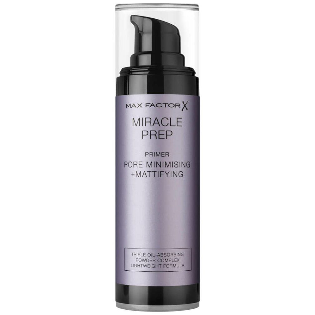 MAX FACTOR Foundation Miracle Prep Primer Pore Minimising + Mattifying ...