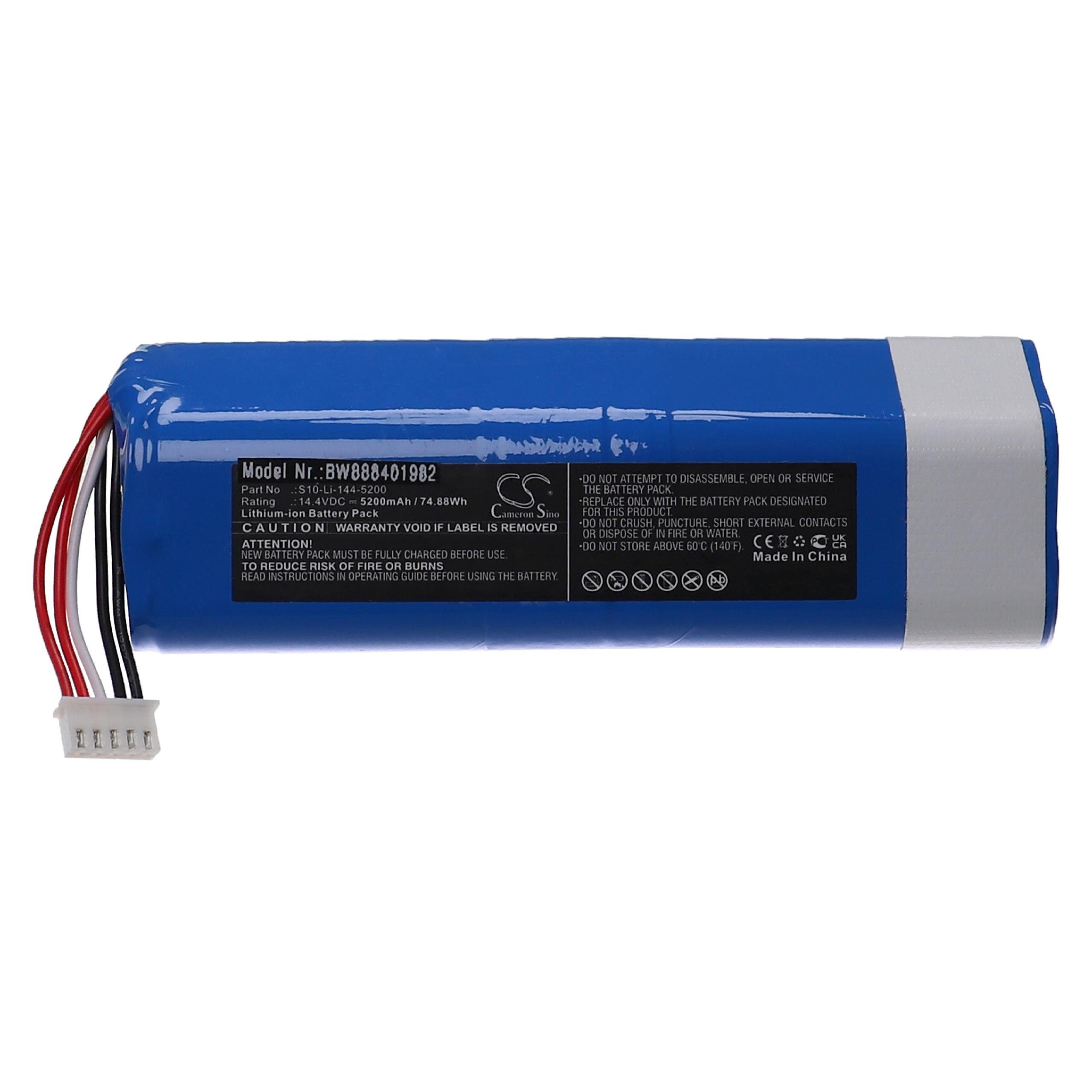 Vhbw Passend Für Ecovacs Deebot Ozmo T9 T9 Saugroboter 5200 Mah 14