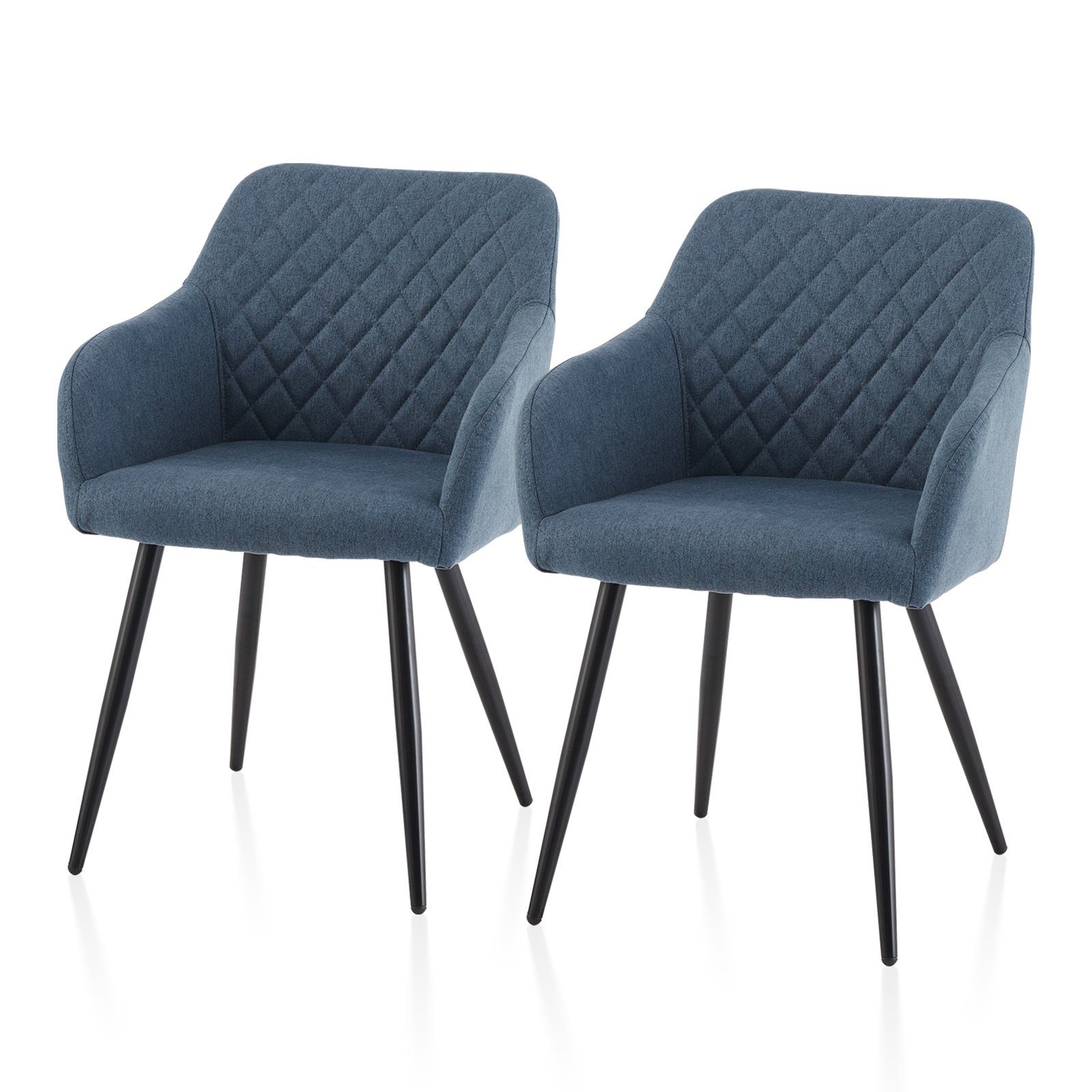 Clipop Esszimmerstuhl Freizeit Lounge Stuhl 2er Set Küchenstuhl
