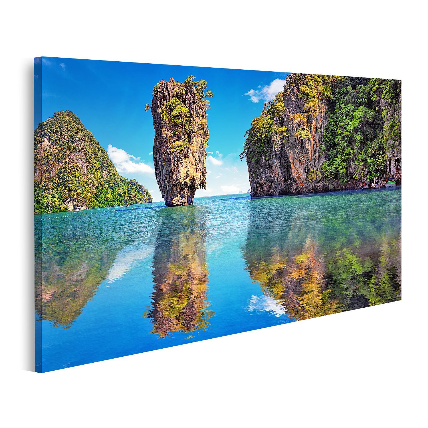islandburner Leinwandbild Bild auf Leinwand Schöne Natur Von Thailand James Bond Insel Spiegelt