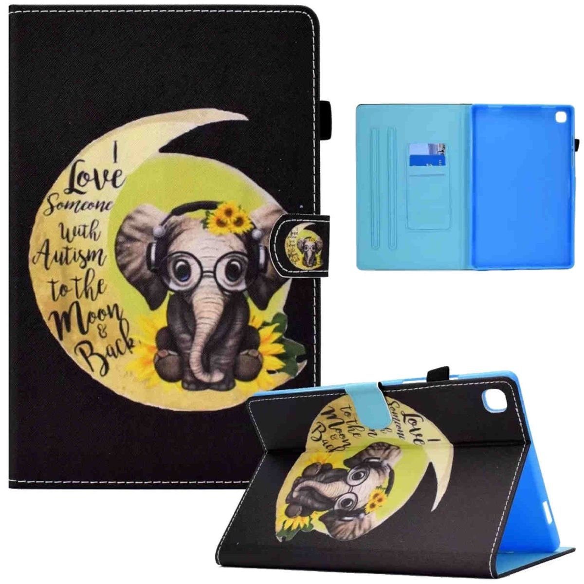 Wigento Tablet Hülle Für Samsung Galaxy Tab A8 2021 X205 X200 Design