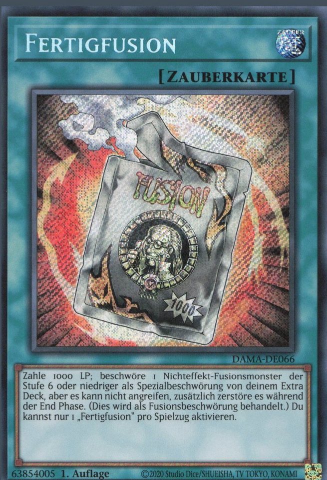 Recollectibles Sammelkarte Yugioh Karte Fertigfusion Deutsch Yu Gi Oh