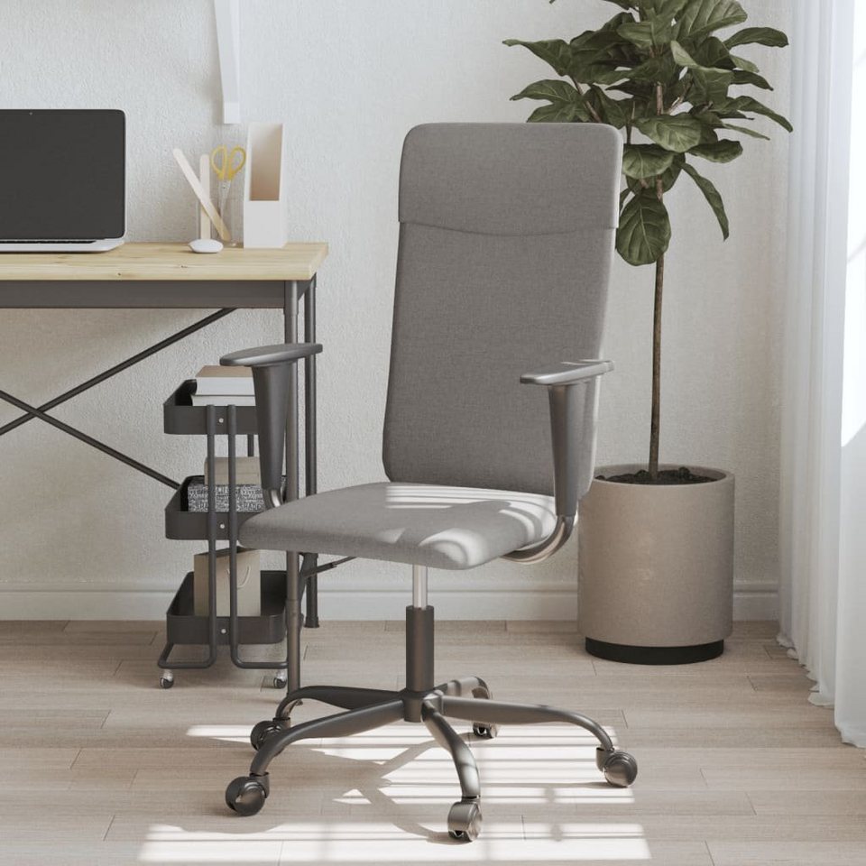 Vidaxl Bürostuhl Bürostuhl Höhenverstellbar Dunkelgrau Stoff 1 St