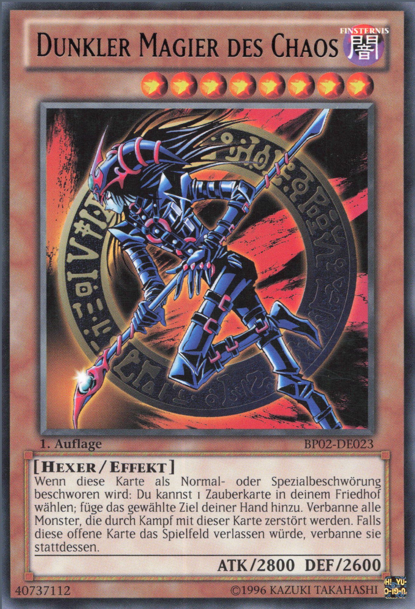 Recollectibles Sammelkarte Yugioh Karte Dunkler Magier Des Chaos V1