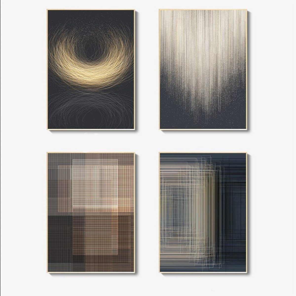 TPFLiving Kunstdruck (OHNE RAHMEN) Poster - Leinwand - Wandbild, Abstrakte Motive - Wanddeko ...