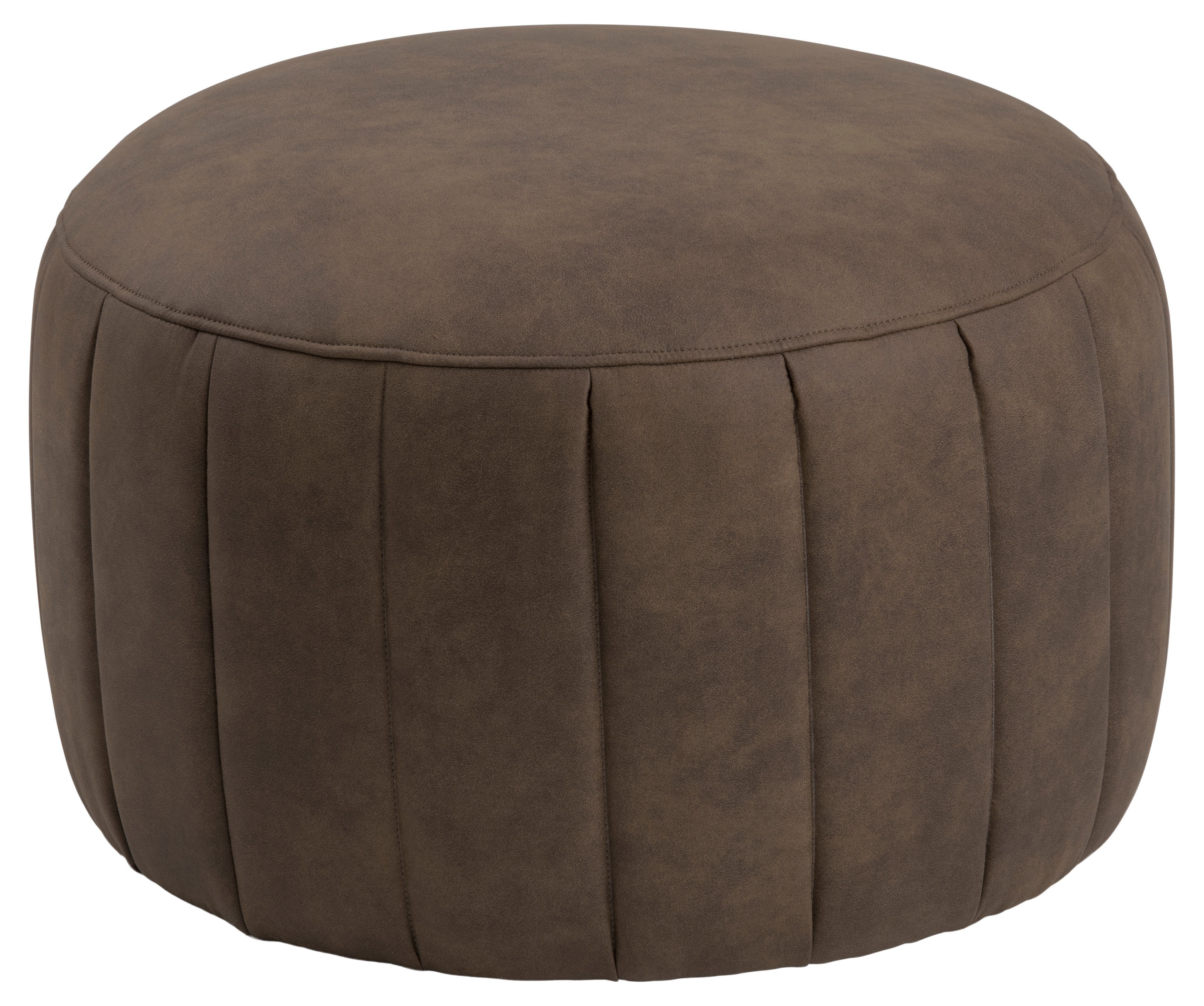 ebuy24 Pouf Dorte P1 Hocker, Pouf hellbraun.