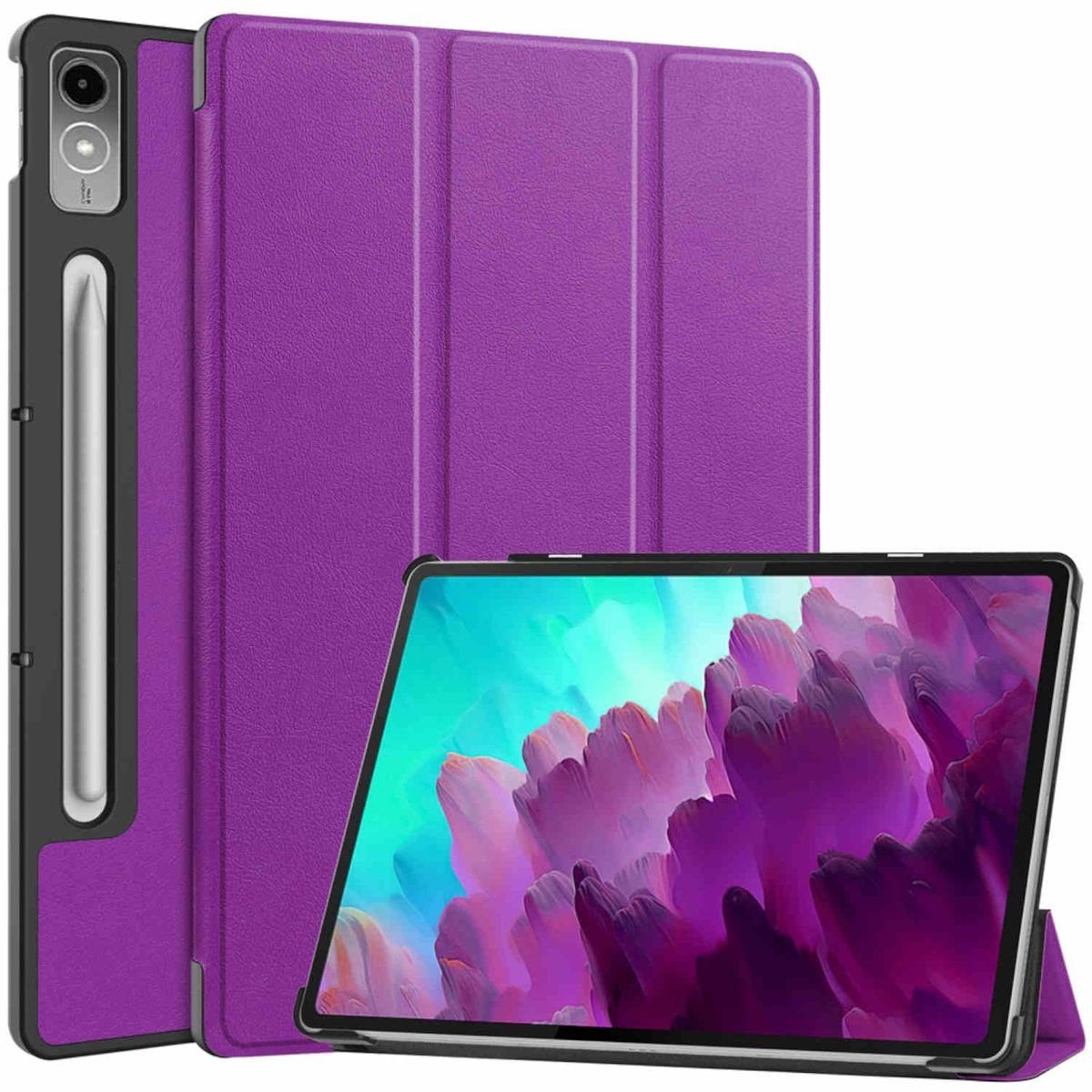 Wigento Tablet Hülle Für Lenovo Tab P12 127 Zoll Tablet 3folt Wake Up