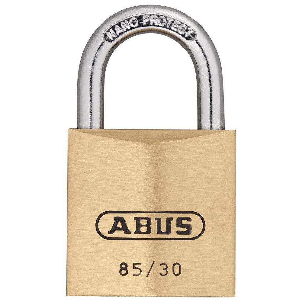 ABUS Vorhängeschloss Vorhangschloss Vorhängeschloss aus Messing Serie 85 gleichschließend