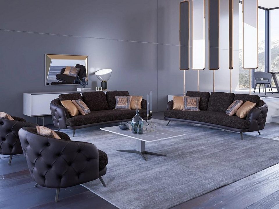 Jvmoebel Wohnzimmer Set Komplett Chesterfield Wohnzimmer Dreisitzer