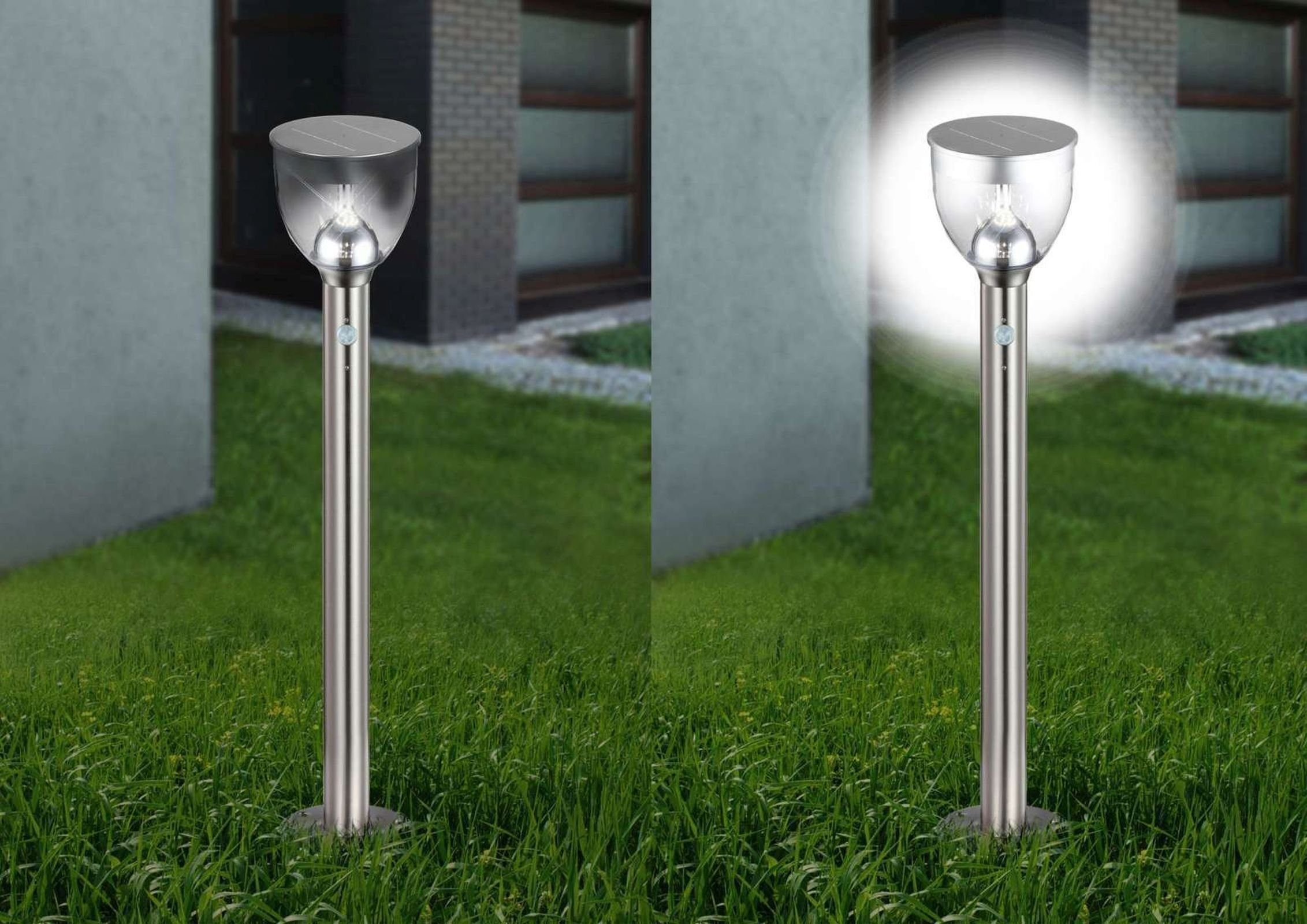 GLOBO LIGHTING LED Solarleuchte Solarleuchte Garten Bewegungssensor ...