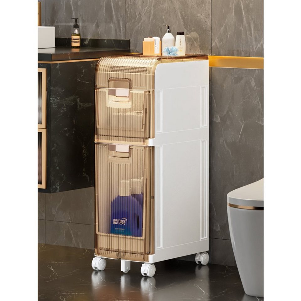 Nuodwell Badkommode Badezimmerschrank 345 Etagenvertikal Schmal