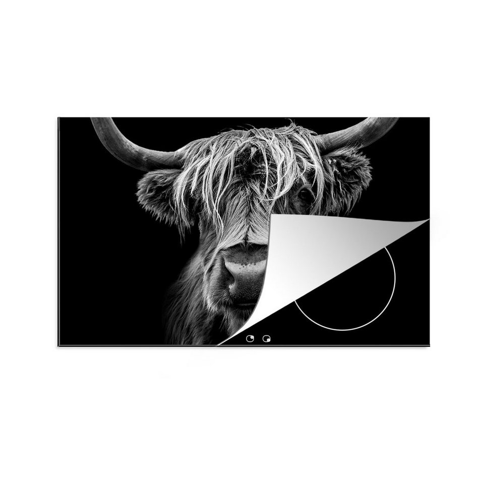 Muchowow Herdblende Abdeckplatte Schottischer Highlander Hörner