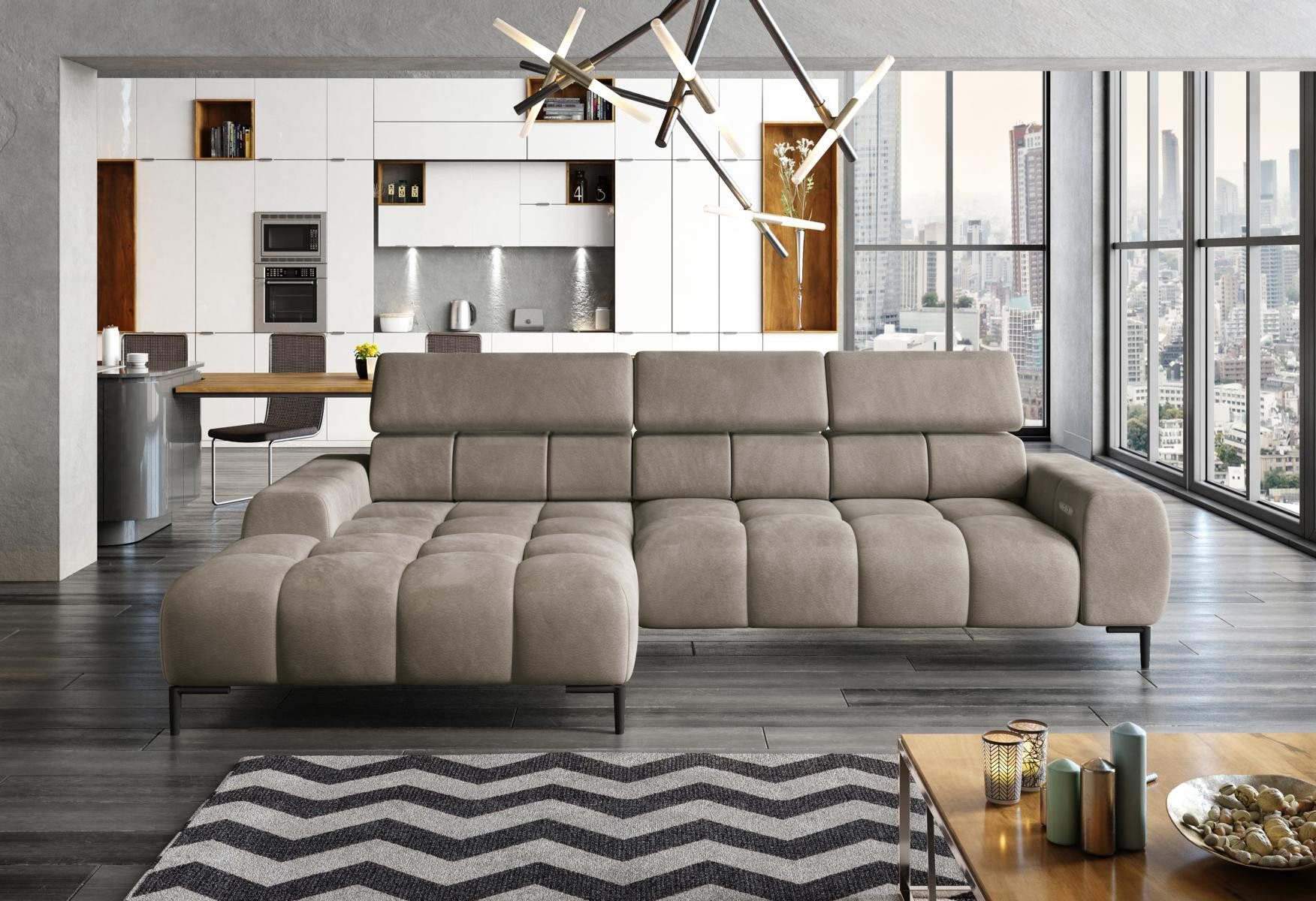 Xlmoebel Ecksofa Ecksofa mit L-Form Design Polsterung und Designer ...