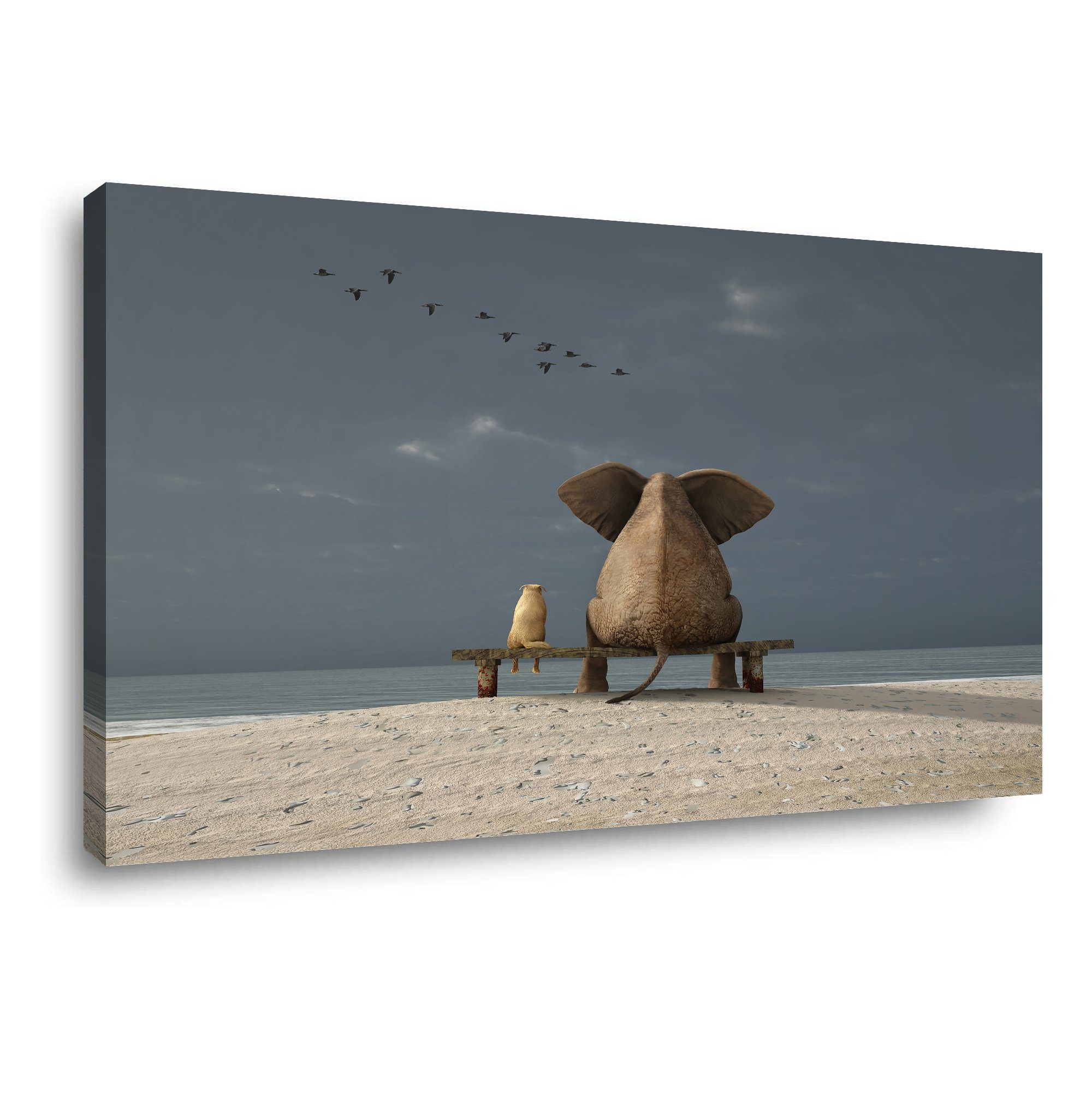 Visario Wandbild Visario Bilder 80x60 cm fertig gerahmt aufhängfertig ...