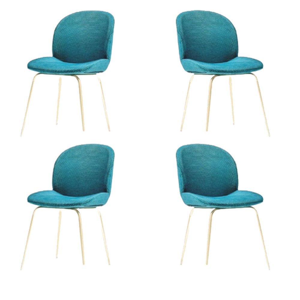 Xlmoebel Esszimmerstuhl Neue Esszimmerstühle Gepolstert 4 Stück Stoffdesign 4 St