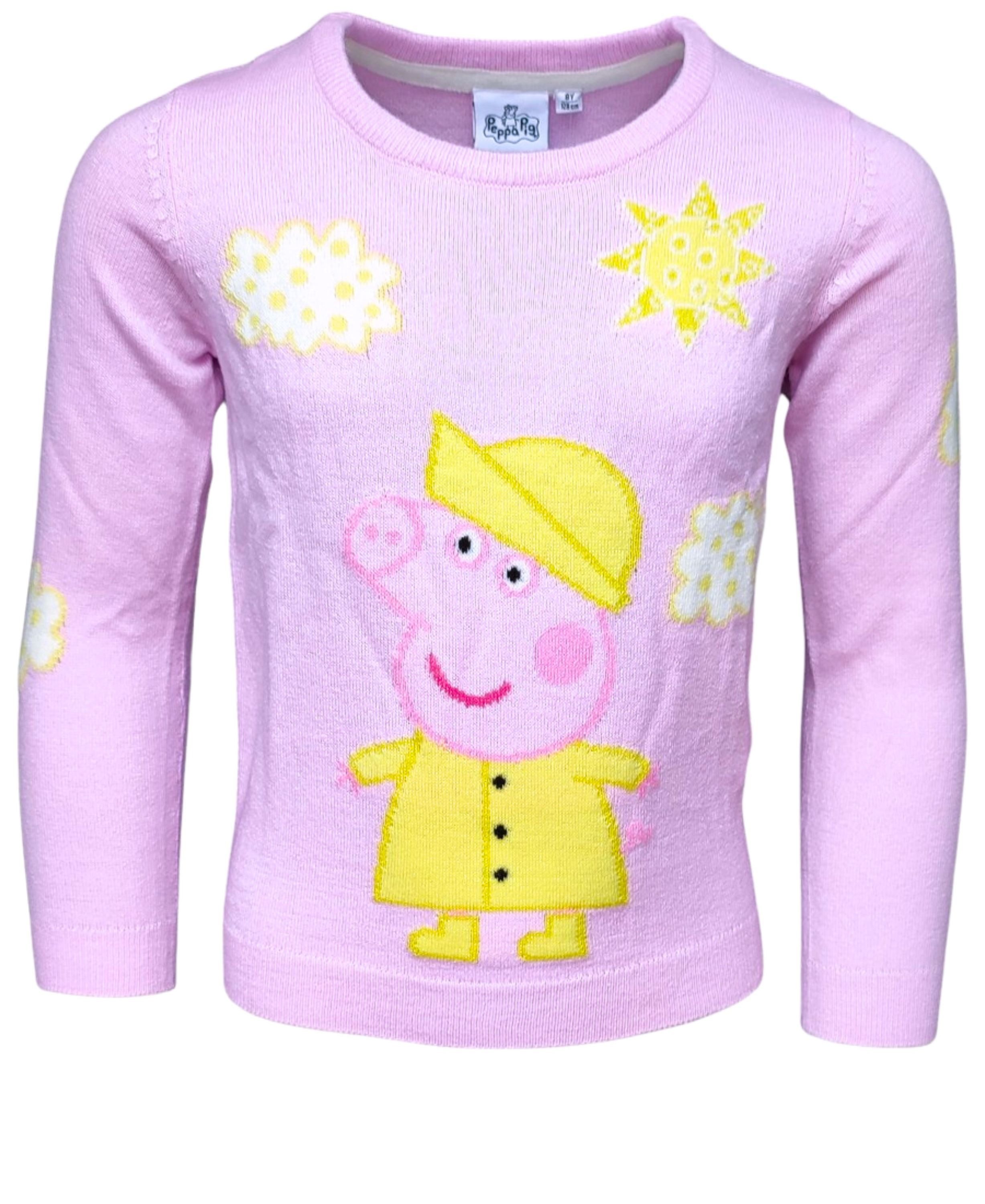 Peppa Pig Strickpullover Peppa Wutz Mädchen Pulli Größe 98-128 cm ...