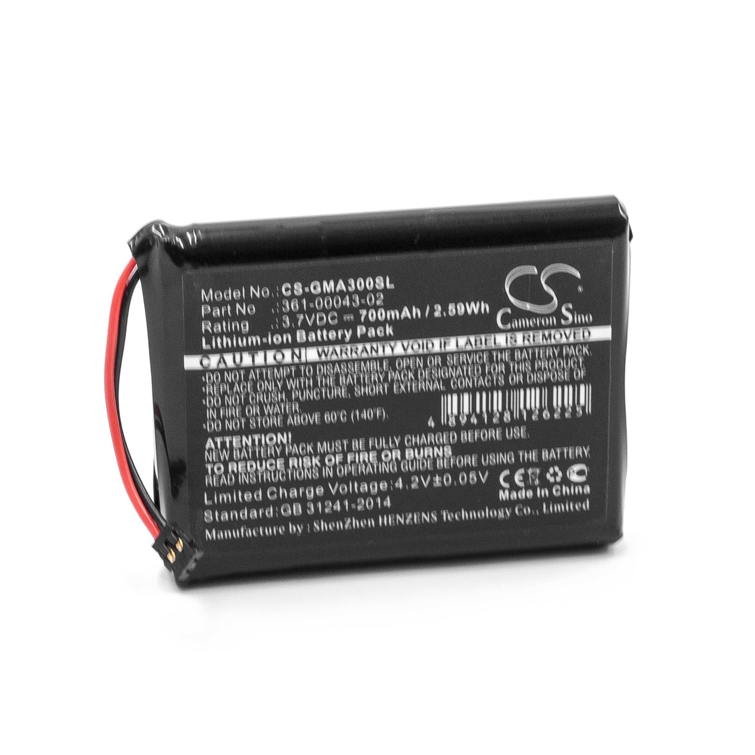 vhbw passend für Garmin Approach G30, 010-01690-00 Navigation Sport & Akku Akku Li-Ion 700 mAh ...