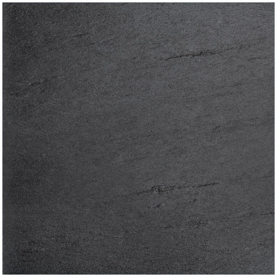 Wallario Möbelfolie Schwarze Schiefertafel Optik Steintafel Im