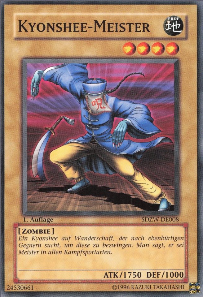 Recollectibles Sammelkarte Yugioh Karte Kyonshee Meister Deutsch Yu Gi
