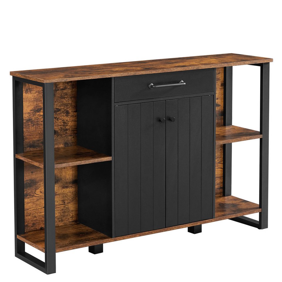 Vasagle Sideboard Mit Schubladetüren 120 X 30 X 80 Cm