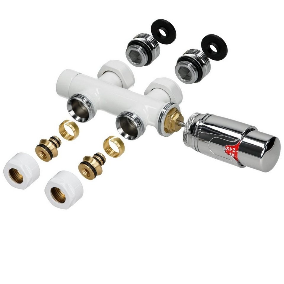 Luxebath Heizkörperthermostat Ventil Armaturen Set Multiblock